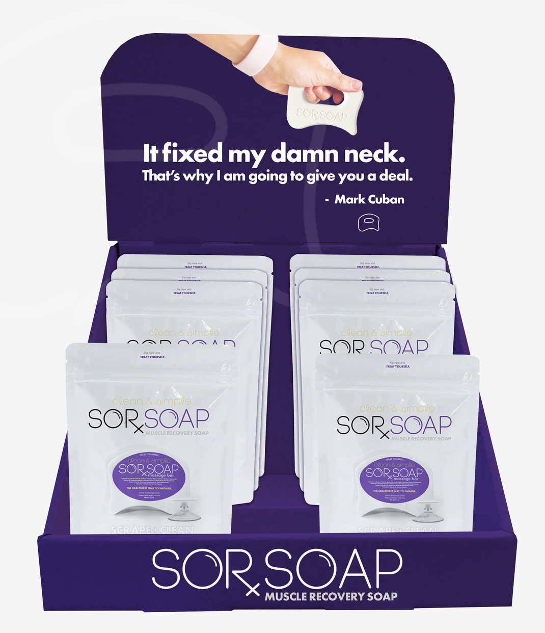 Sorsoap | The Only Muscle Scraping Bar Soap | As Seen on Shark Tank ...